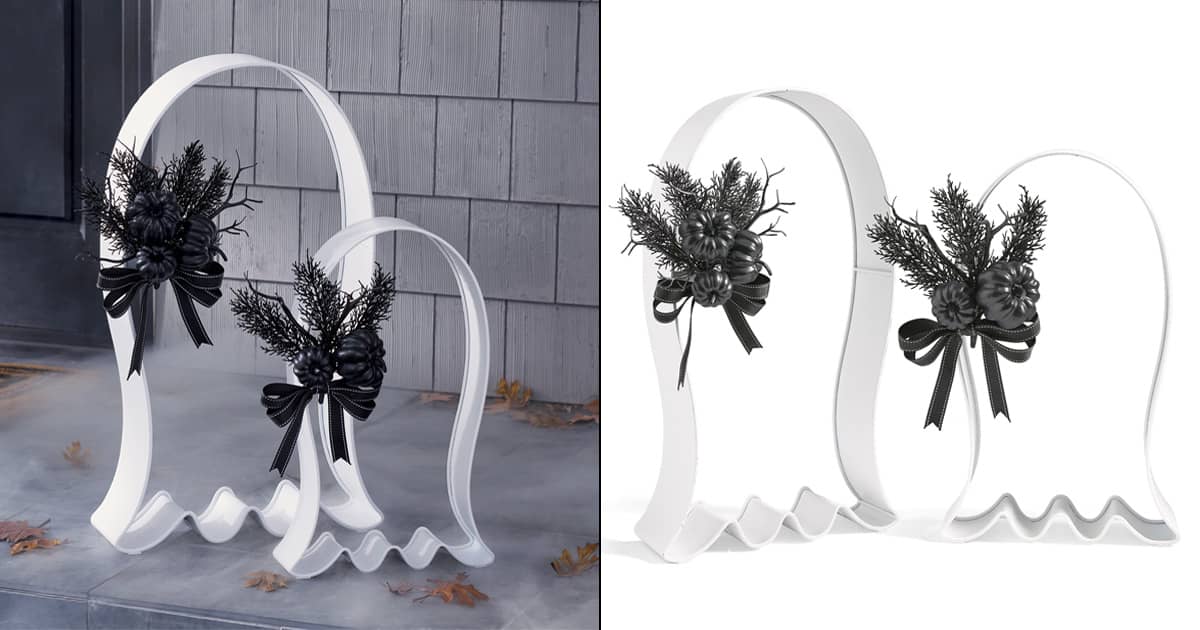 Spooky Flat Metal Ghost Cutouts / Gigantic Cookie Cutters | The Green Head