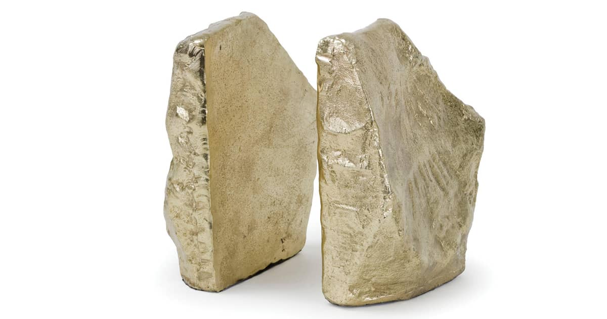 Golden Nugget Bookends | The Green Head