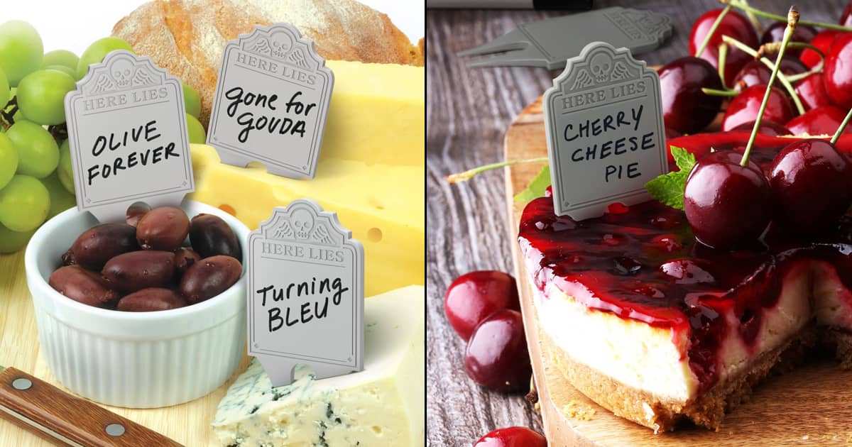 Grave Markers - Reusable Tombstone Food Signs | The Green Head
