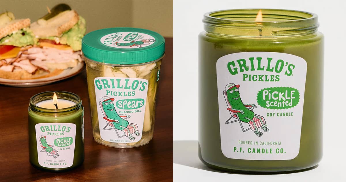 Grillo's Dill Pickle-Scented Candle | The Green Head