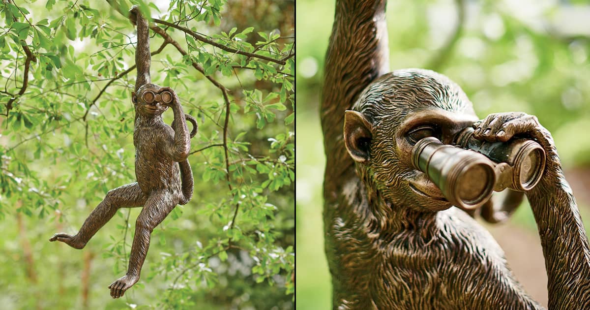 Hanging Monkey Statue | The Green Head