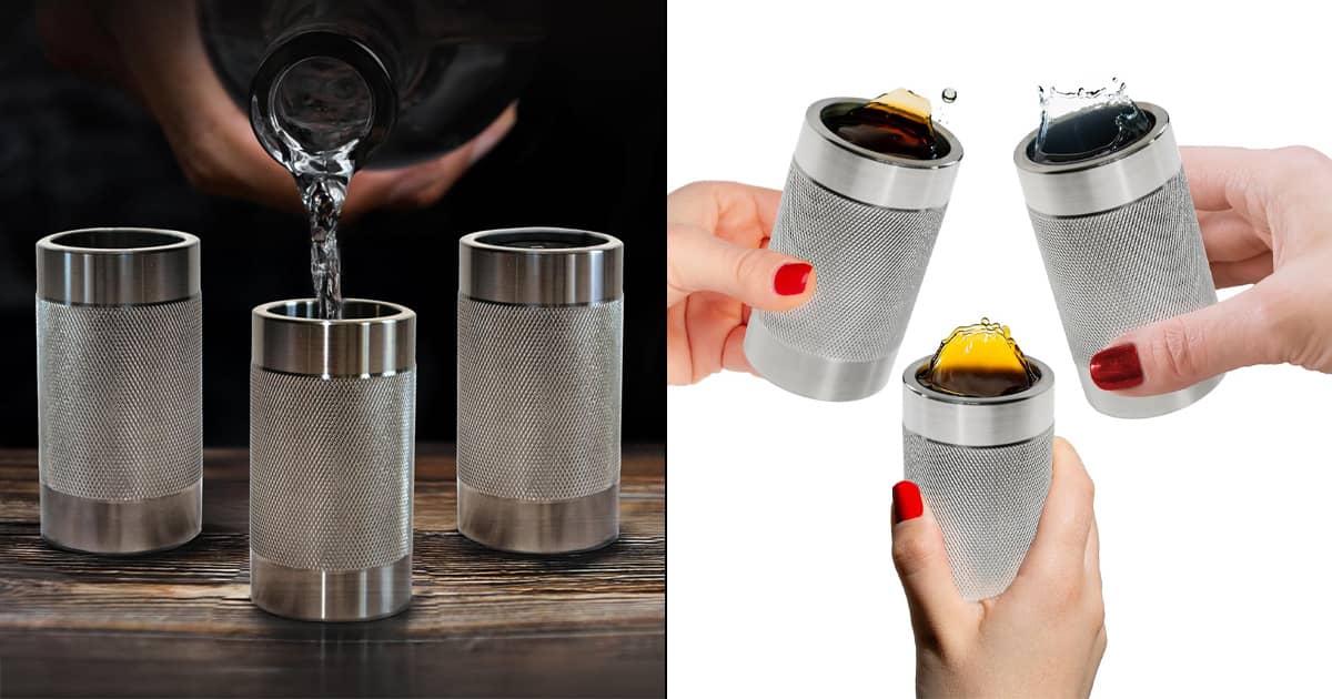 Heavy Weighted Shot Glasses - 1.3 Pounds of Stainless Steel | The Green ...