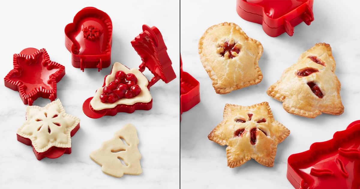 Holiday Hand Pie Molds - Snowflakes, Mittens, and Christmas Trees | The ...