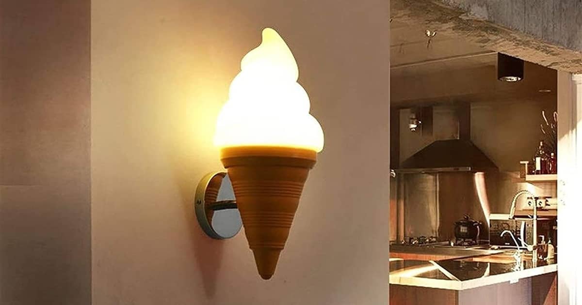 Ice Cream Cone Wall Sconce Lighting Fixtures | The Green Head