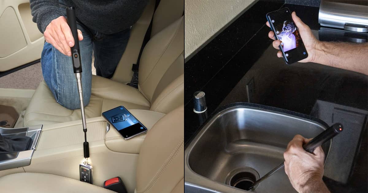 Illuminated Telescopic Magnetic Pick-Up Tool With HD Video Camera | The ...