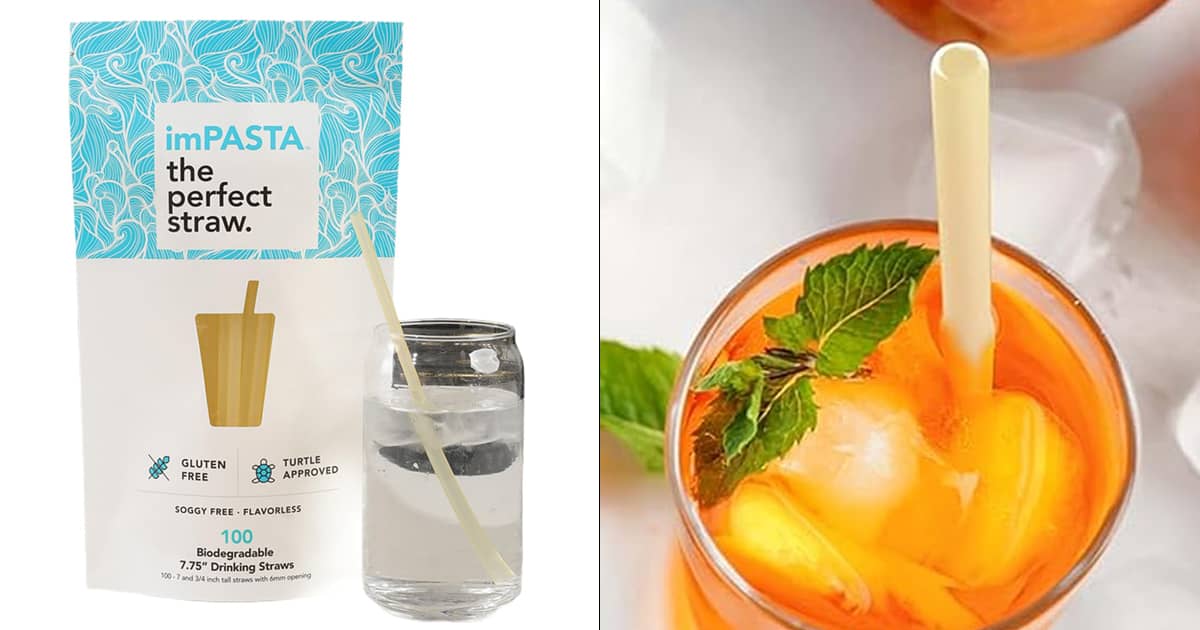imPASTA Perfect Straws - 100% Biodegradable Drinking Straws | The Green ...