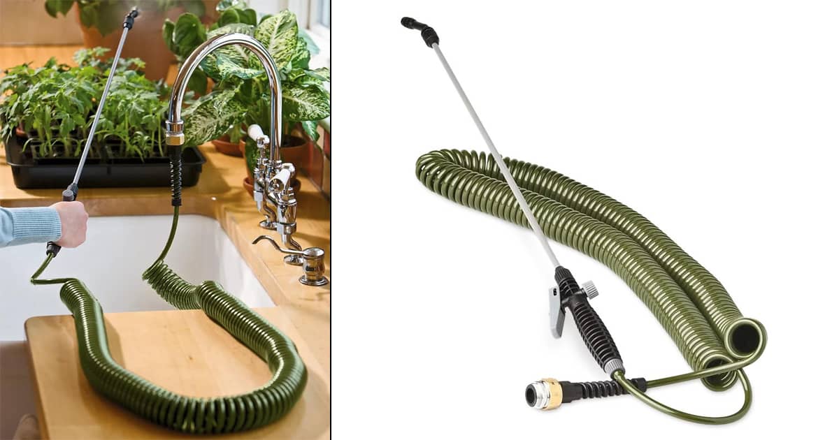 Indoor Mini Coil Plant Watering Hose and Sprayer | The Green Head