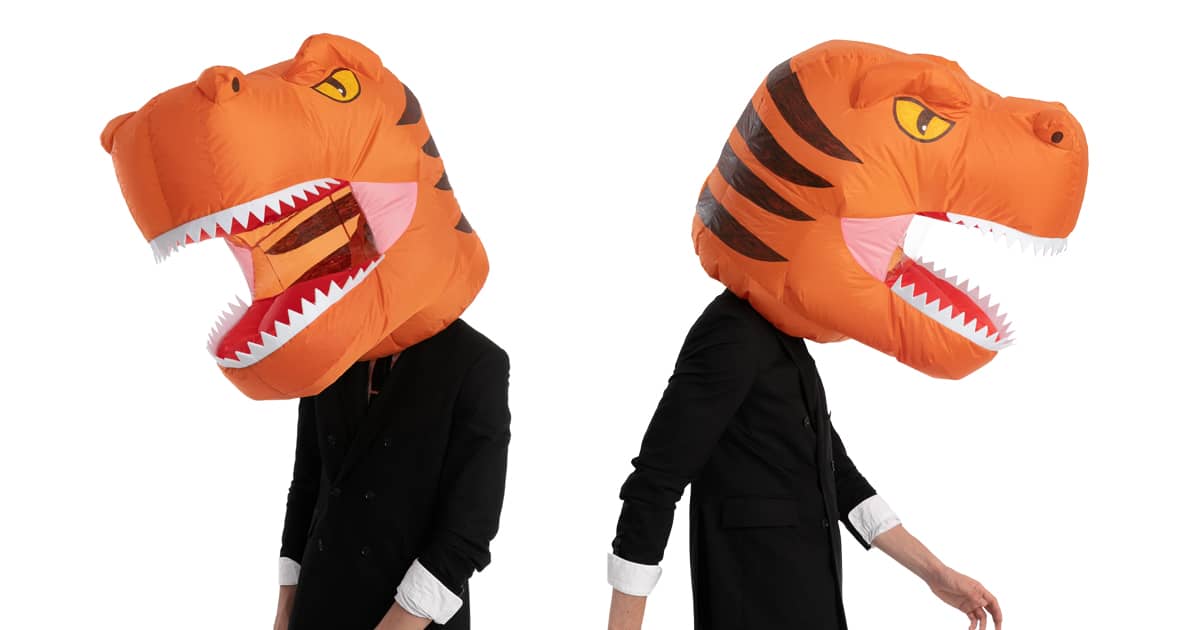 Inflatable Bobblehead Costumes - T-Rex, Alien, Skull, Scarecrow, and ...