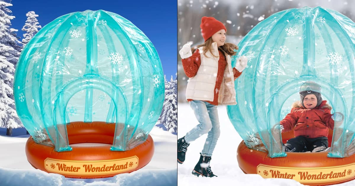 Inflatable Snow Globe Fort | The Green Head