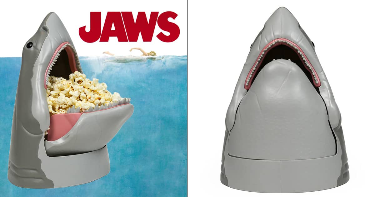 JAWS 50th Anniversary x Alamo Drafthouse Shark Popcorn Bucket | The ...