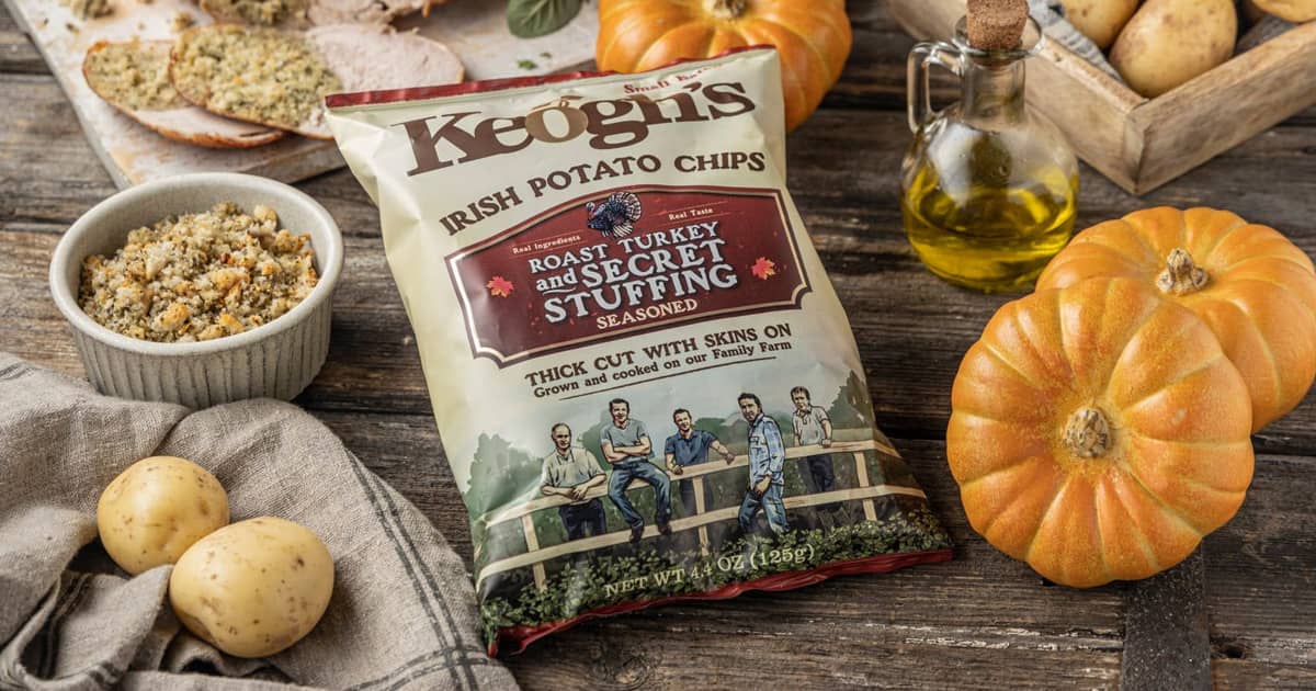 Keogh's Roast Turkey and Secret Stuffing Irish Potato Chips | The Green ...