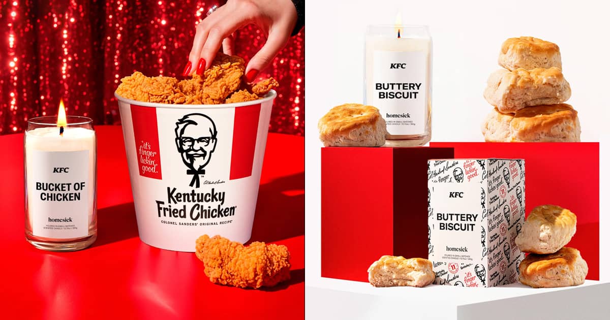 KFC Bucket of Fried Chicken and Buttery Biscuit Scented Candles | The ...
