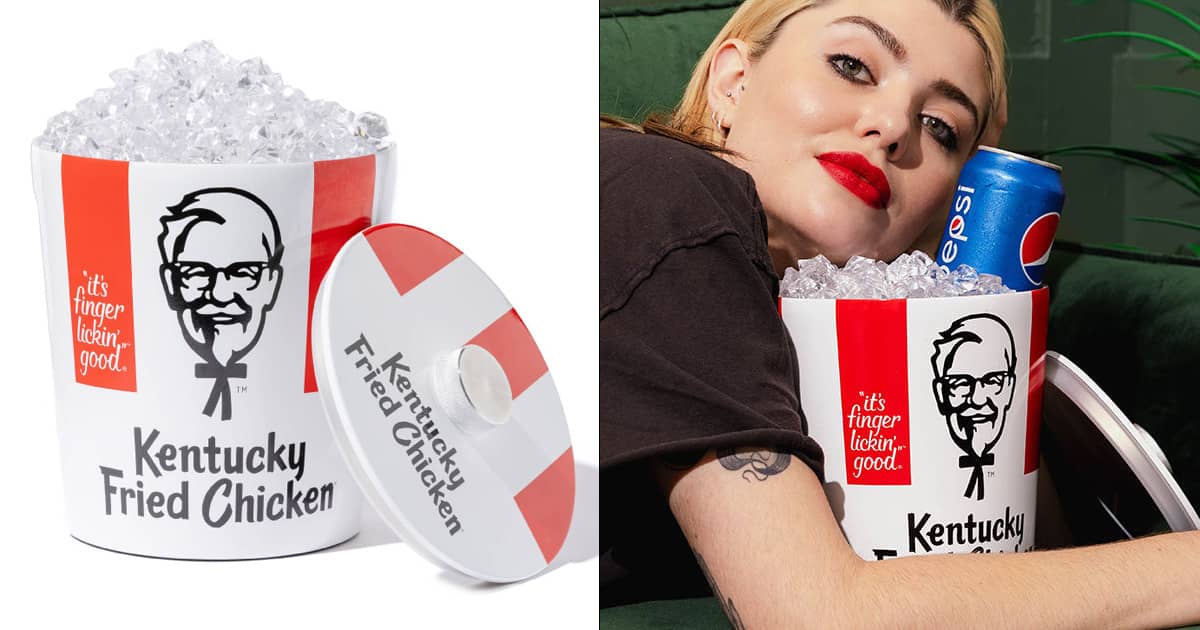 KFC x Corkcicle Insulated Stainless Steel Ice or Fried Chicken Bucket ...