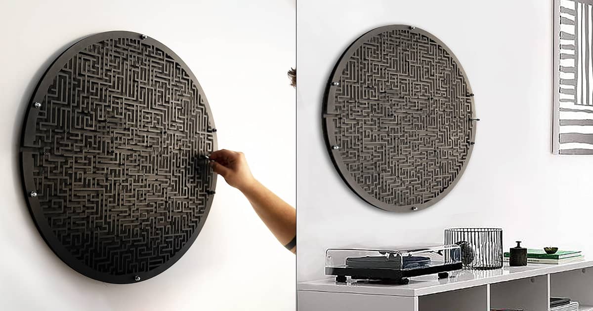 Labyrinth - Sculptural Wall Art / Wall Maze Game | The Green Head