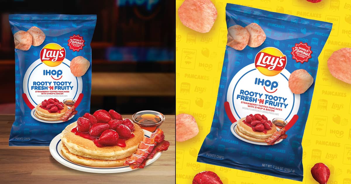 Lay's IHOP Rooty Tooty Fresh 'N Fruity Breakfast-Flavored Potato Chips ...