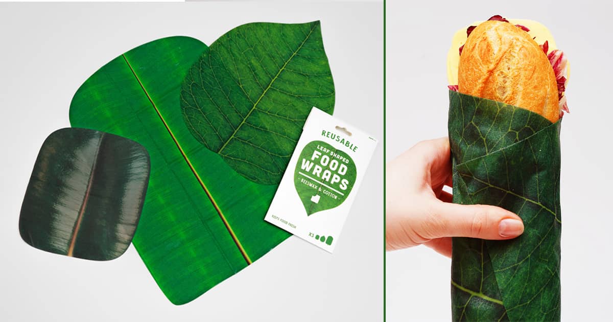 Leaf-Shaped Beeswax Food Wraps | The Green Head