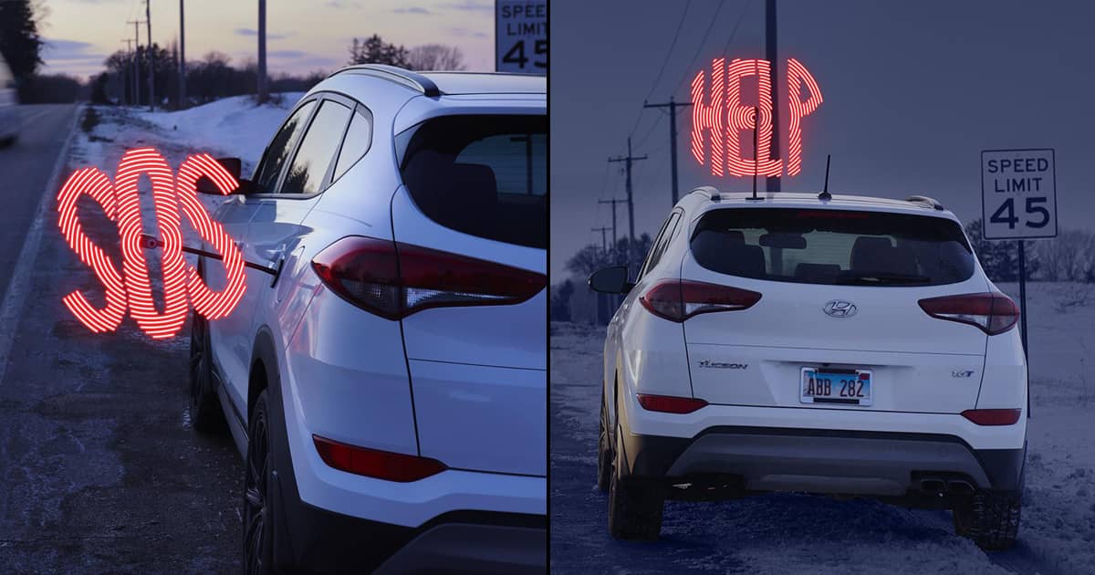 LED Spinning Message Roadside Emergency Signal | The Green Head