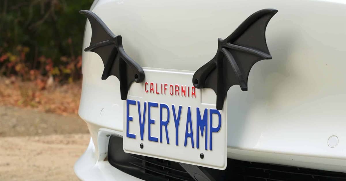 License Plate Bat Wings | The Green Head