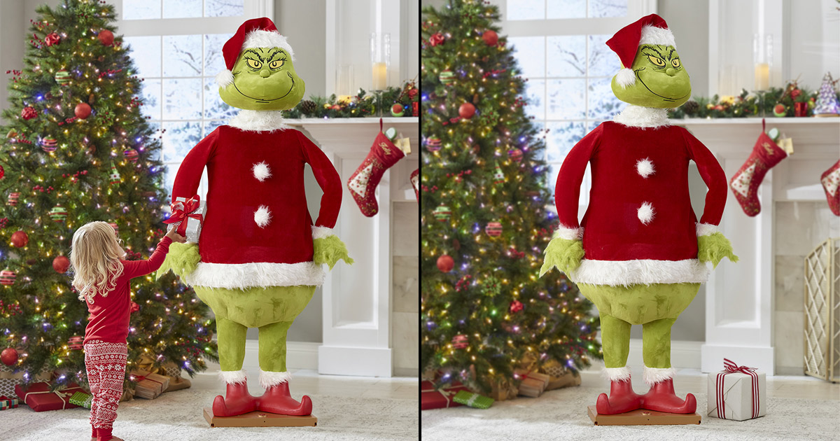 Life-Size Animated Grinch | The Green Head