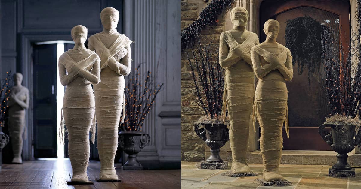 Life-Size Wrapped Mummy Statues | The Green Head