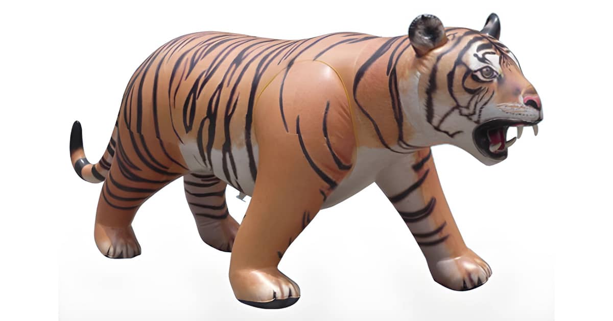 Lifesize Inflatable Tiger | The Green Head