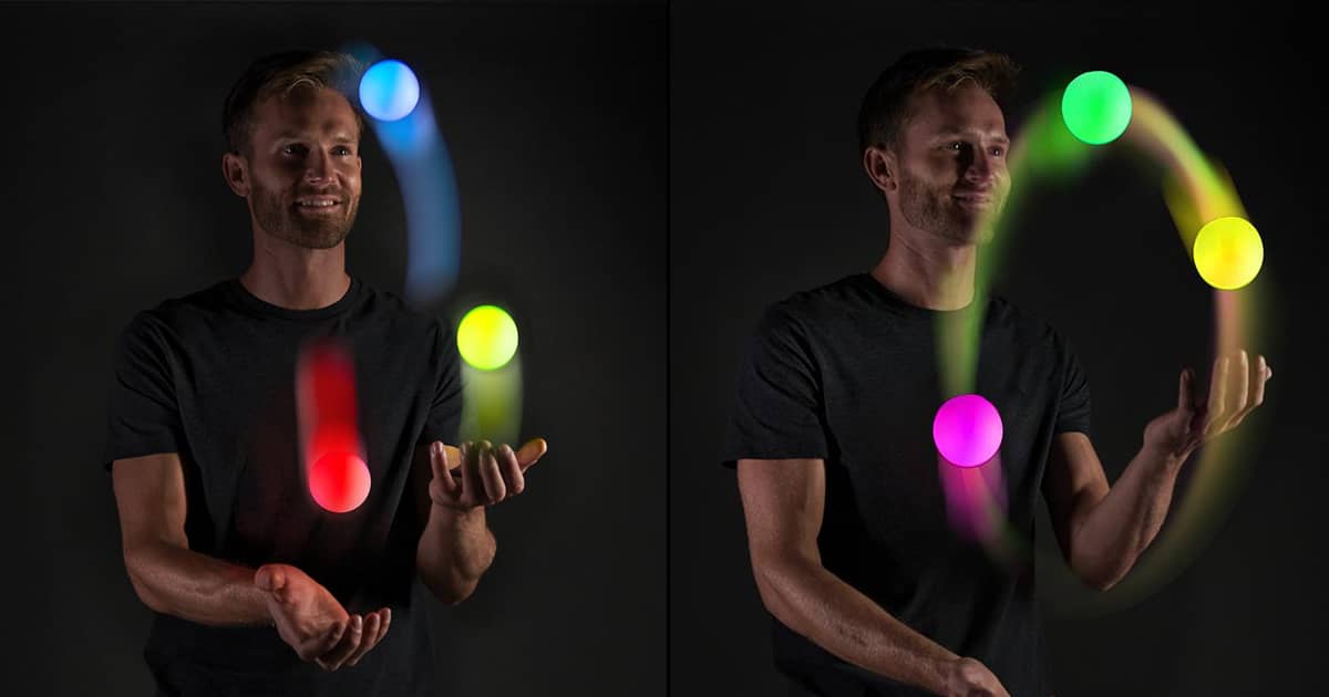 Light Up LED Juggling Balls | The Green Head