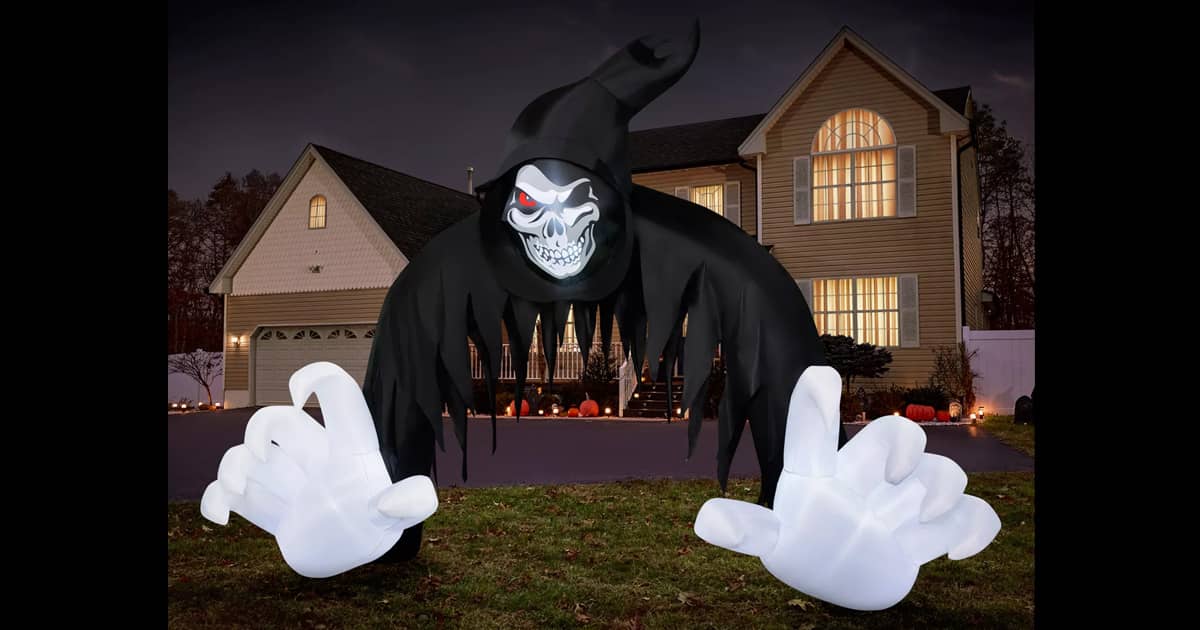 Massive 12-Foot Inflatable Grim Reaper Archway | The Green Head
