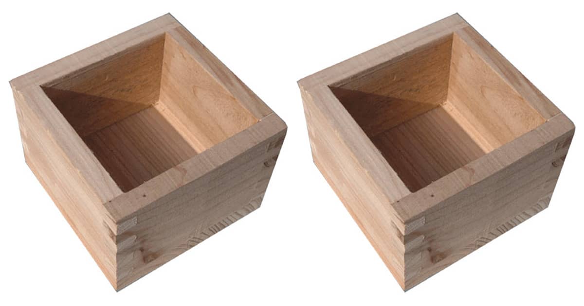 Masu - Square Cedar Sake Cups | The Green Head