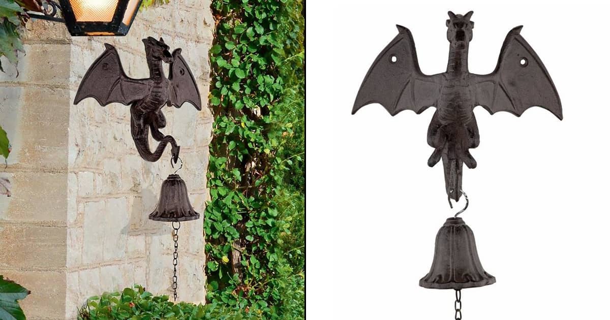 Medieval Castle Dragon Iron Bell | The Green Head