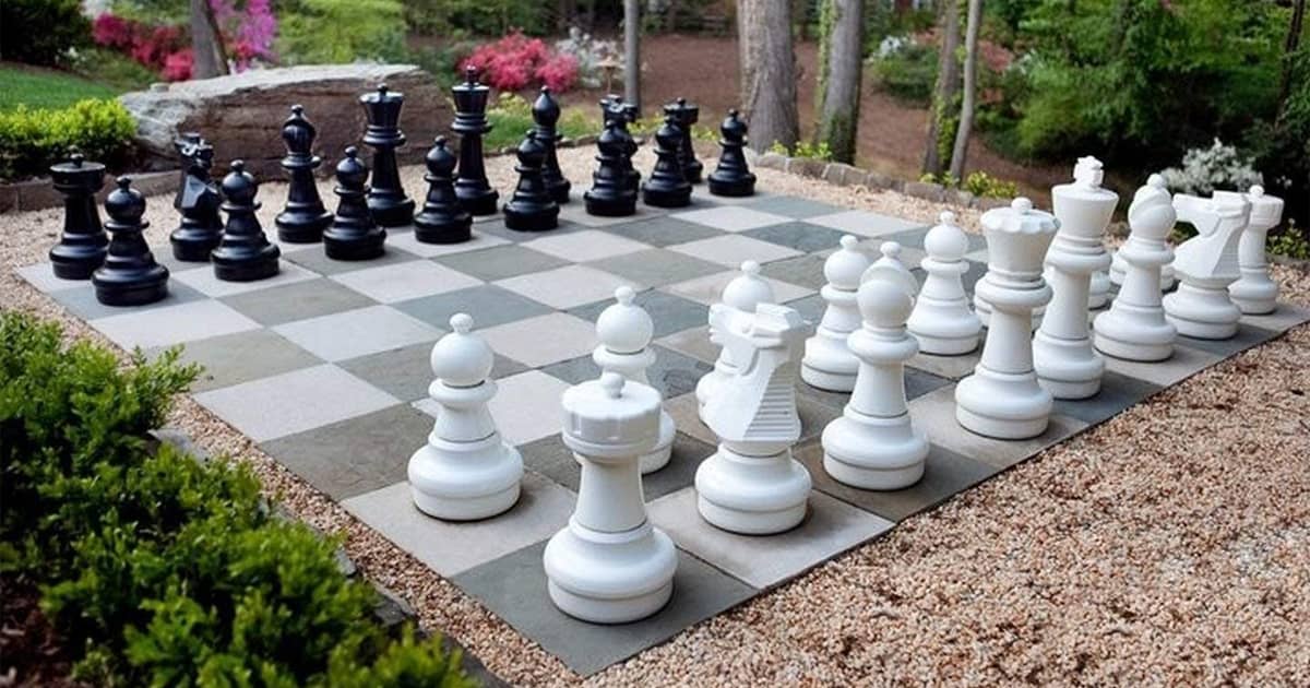 MegaChess Gigantic Outdoor Chess Set | The Green Head