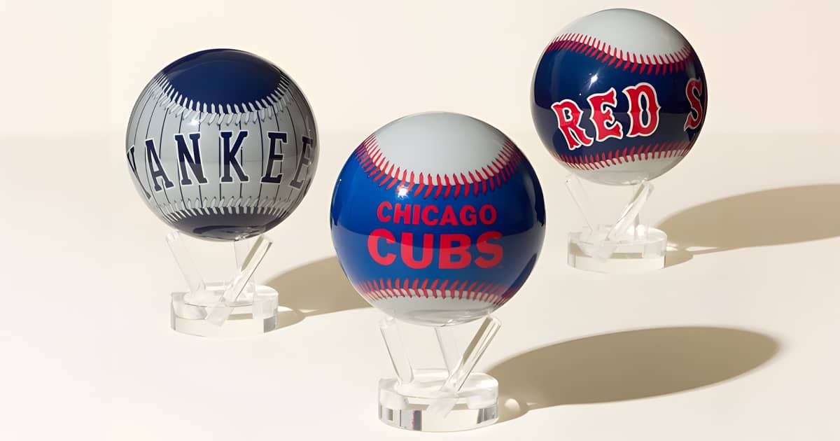 MLB Mova Globes - Rotating Baseballs Powered by Light and Earth's ...