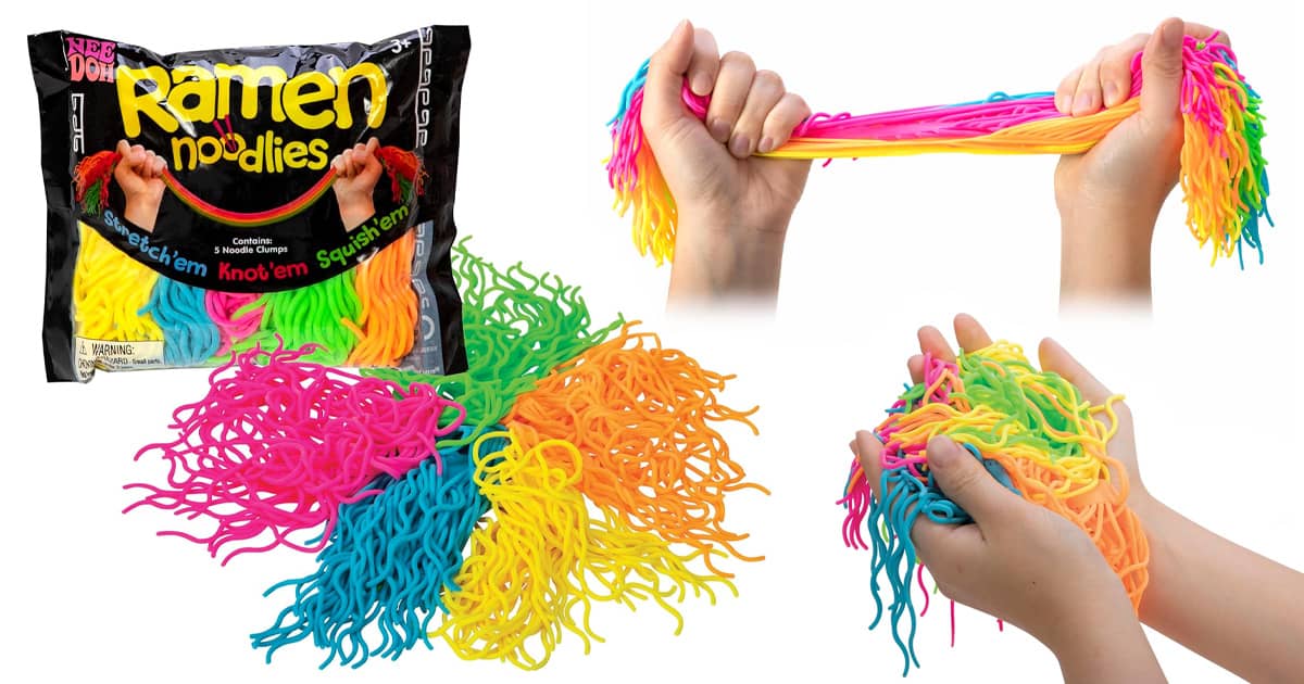 NeeDoh Ramen Noodlies - Stretchy Sensory Fidget / Stress Noodles | The ...
