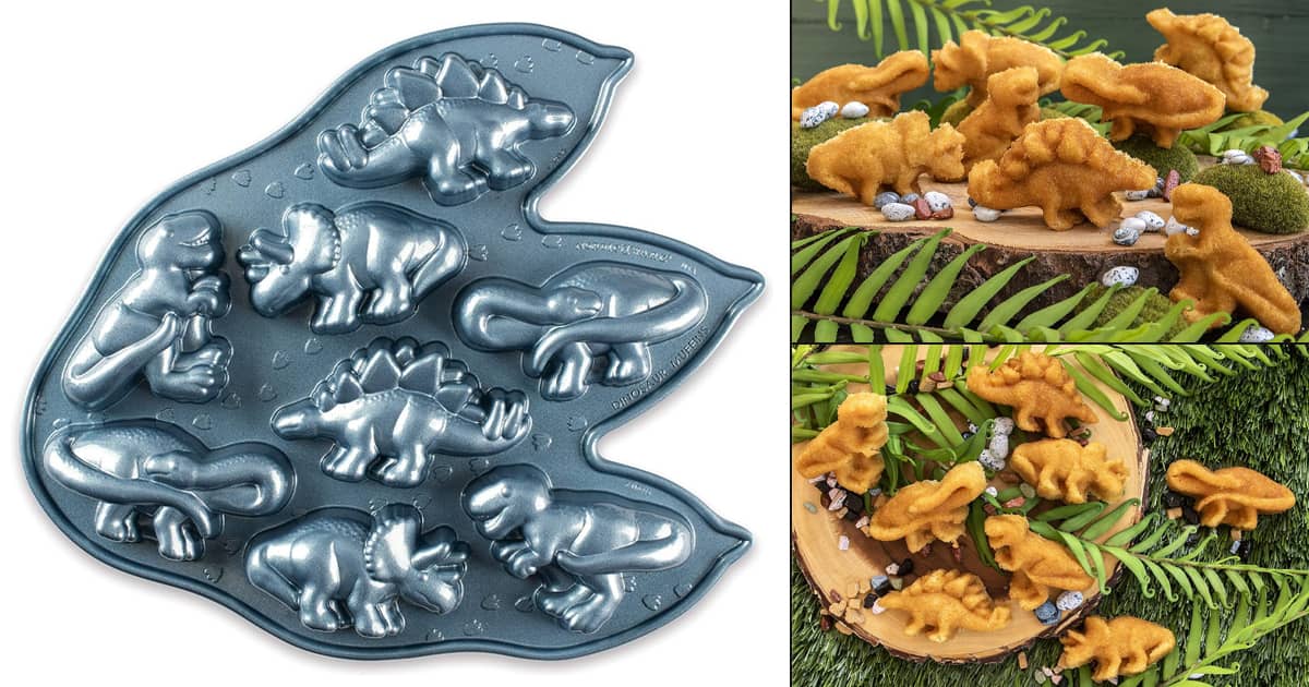Nordic Ware Dinosaur Cakelet Pan | The Green Head