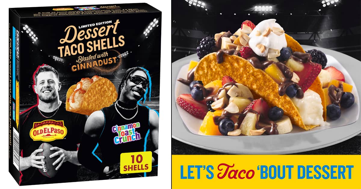 Old El Paso Cinnamon Toast Crunch Dessert Taco Shells | The Green Head