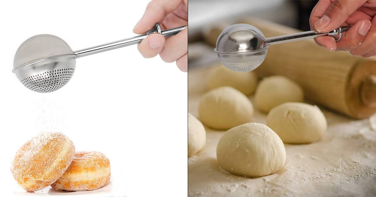 One-Handed Flour Sifter, Sugar Duster, Spice Shaker, and Tea Infuser ...