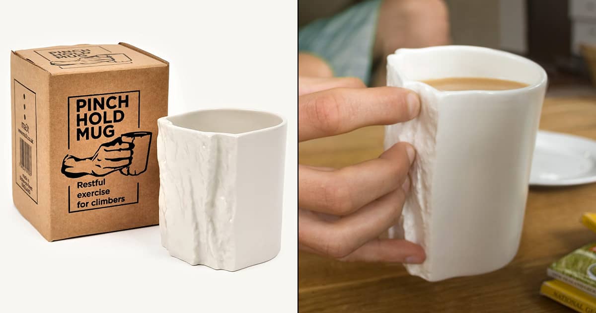 Pinch Hold Mug Handleless Coffee Cup For Climbers The Green Head pinch-hold-mug-handleless-coffee-cup-for-climbers-the-green-head