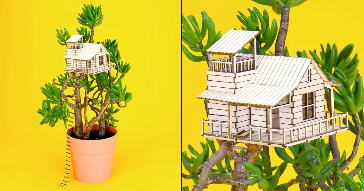 Plant Houses - Miniature Houseplant Treehouses | The Green Head