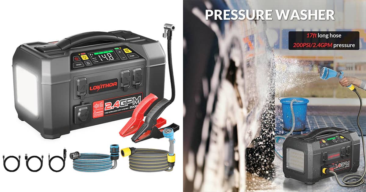 Portable Jump Starter / Pressure Washer / Air Compressor / Power Bank ...