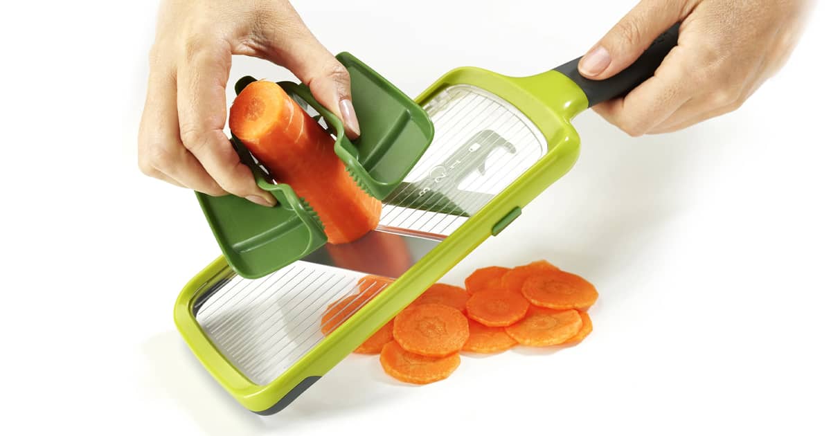 Precision Multi-Grip Handheld Mandoline Slicer | The Green Head