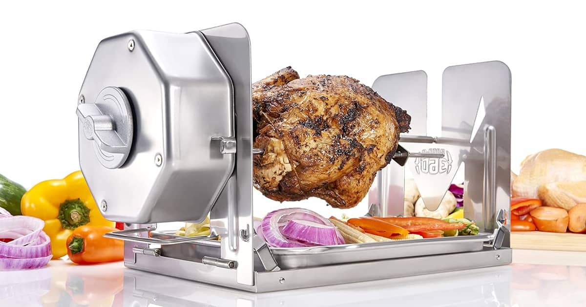 ROTO-Q 360 - Non-Electric, Self-Rotating Rotisserie for the Oven or ...