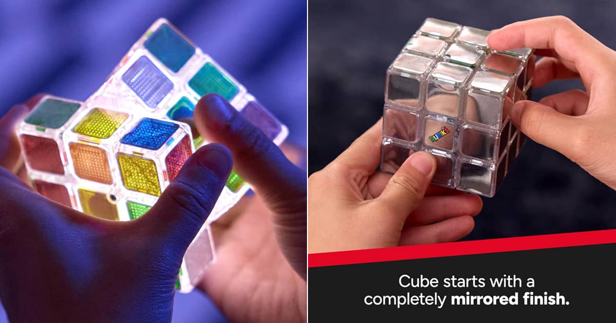 Rubik's Pulse Cube - Light-Up Brain Teaser Puzzle for Speed Cubers ...