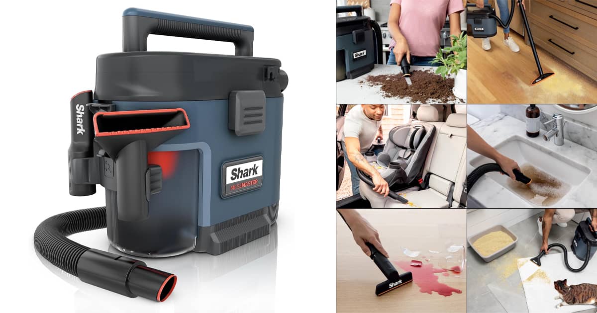 Shark MessMaster - Portable Wet / Dry Shop Vacuum | The Green Head