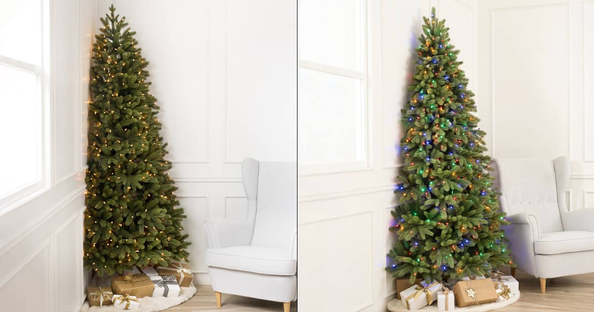 Space-Saving Corner and Flat Back Christmas Trees | The Green Head