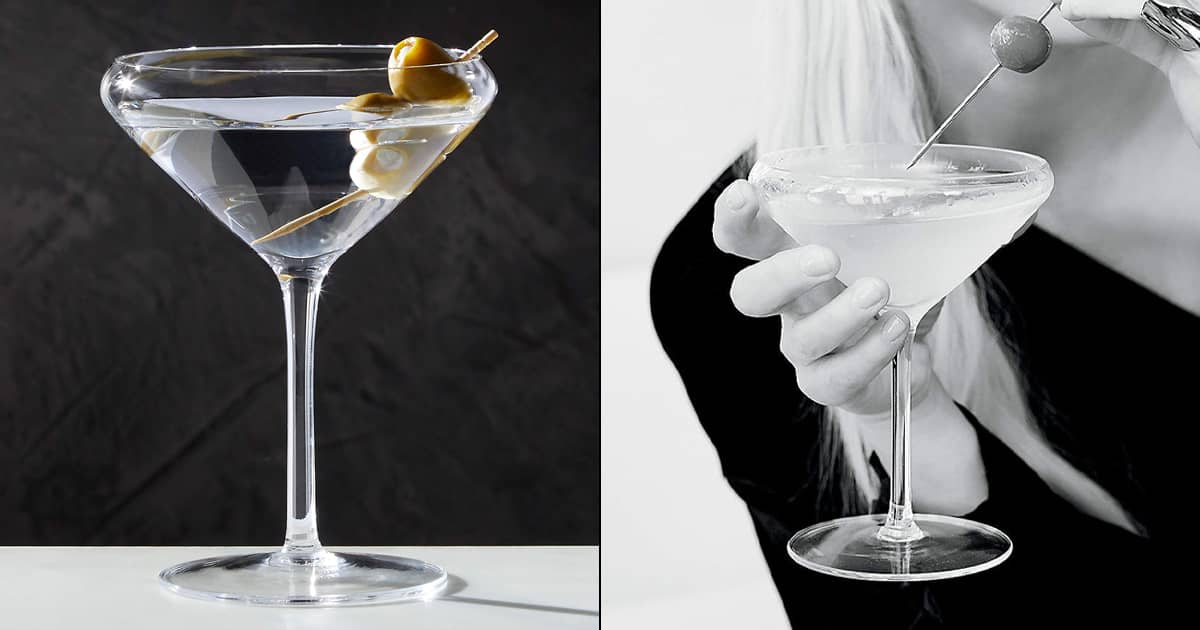 Spill-Preventing Martini Glasses | The Green Head