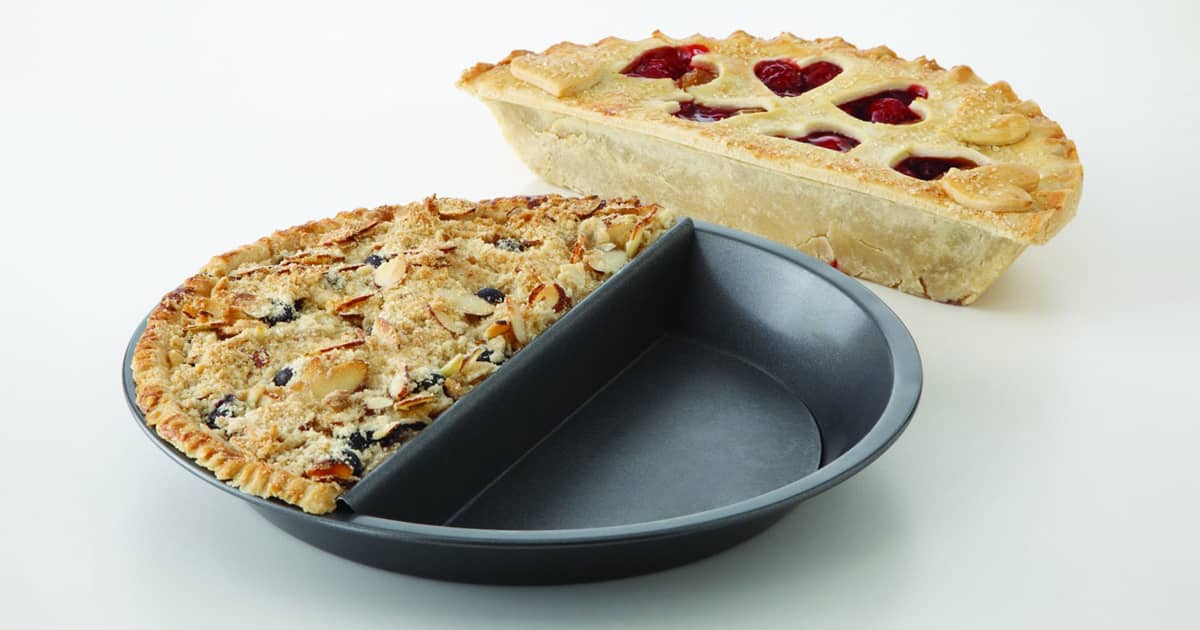 Split Decision Pie Pan - Bake Two Different Pies in One Pan! | The ...