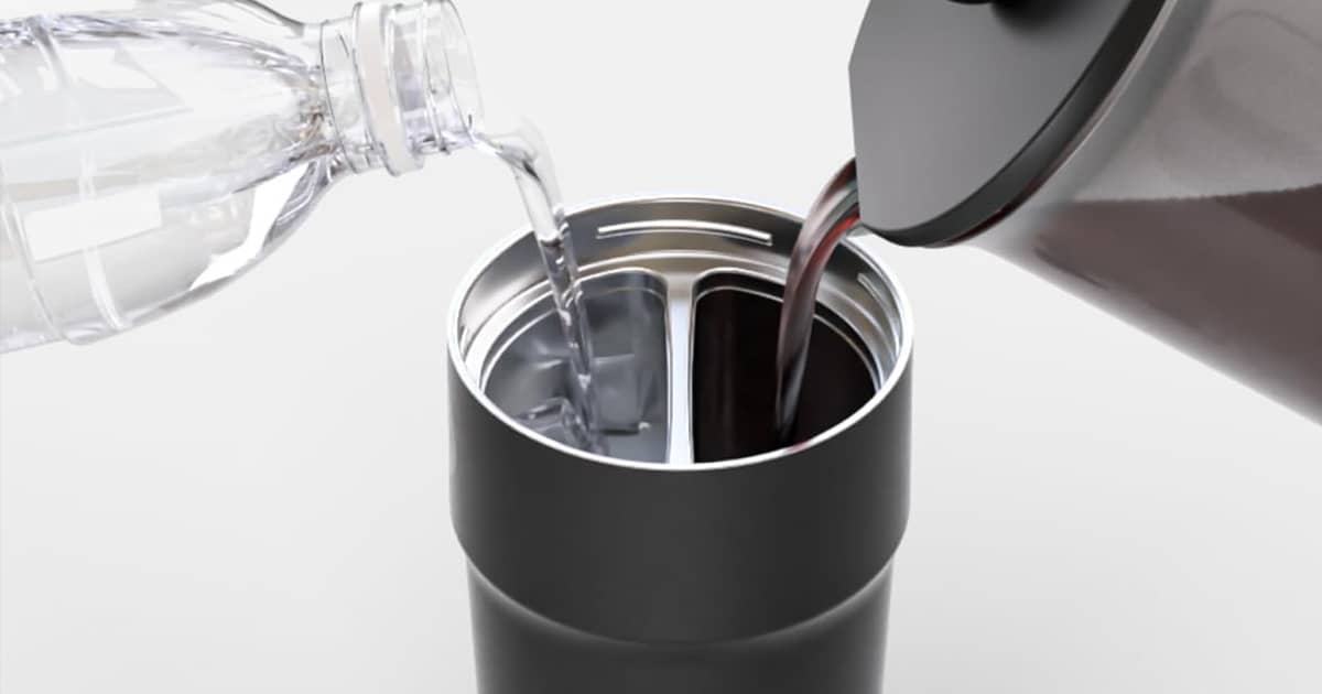 SplitFlask - Hot and Cold Dual Drink Chamber Travel Tumbler | The Green ...