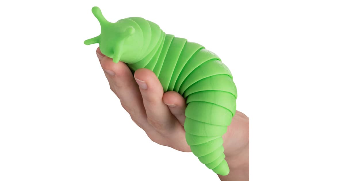 Squirmy Slug - Stress-Relieving Articulating Fidget Toy | The Green Head