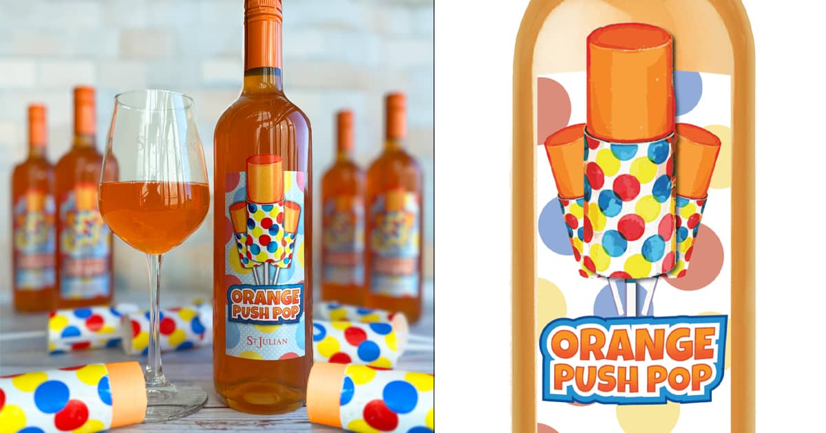 St. Julian Orange Push-Pop Wine | The Green Head