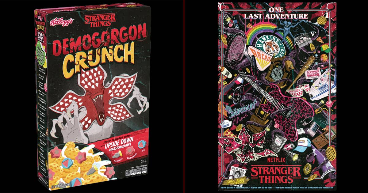 Stranger Things Demogorgon Crunch Cereal with Upside-Down Marshmallows ...