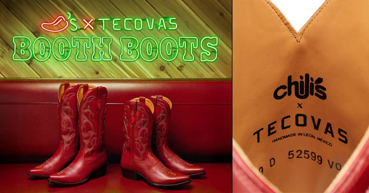 Tecovas x Chili's Booth Boots - Made from Genuine Chili's Booth Vinyl ...